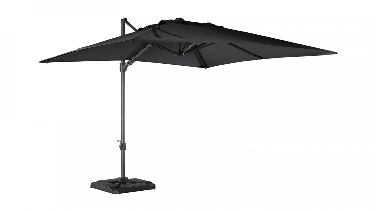 Parasol carré pivotant 300cm gris anthracite - Romo - Homifab